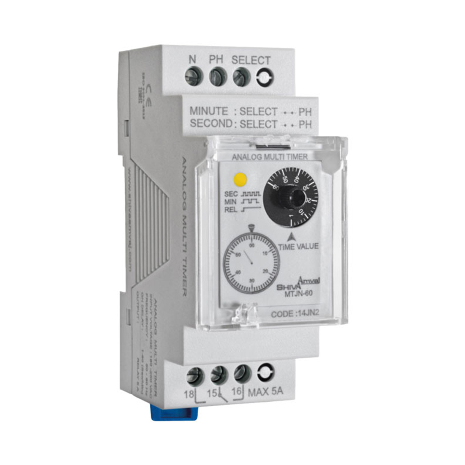 مولتی تایمر آنالوگ سری N مدل MTJN-60 کد 12JN2 شیوا امواج - فروشگاه آکو الکتریک